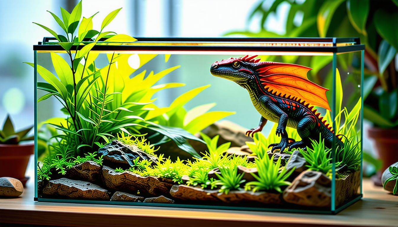 Guide pratique pour aménager un terrarium idéal pour votre dragon d'eau